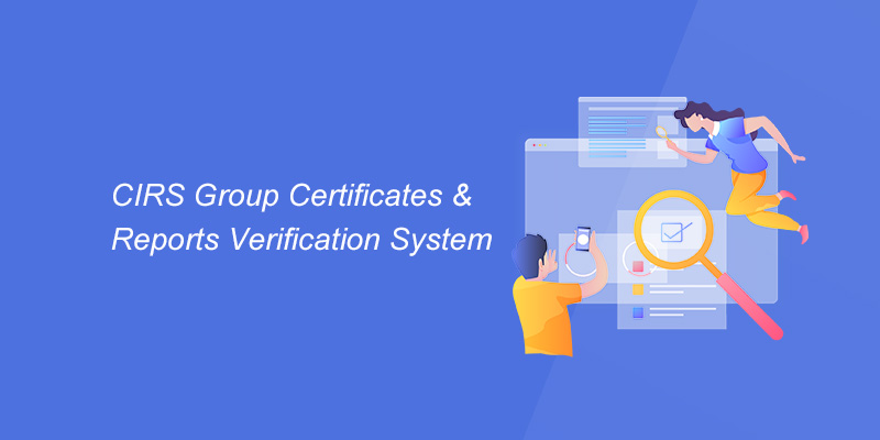 CIRS Group Certificates & Reports Verification System (CRV System ...